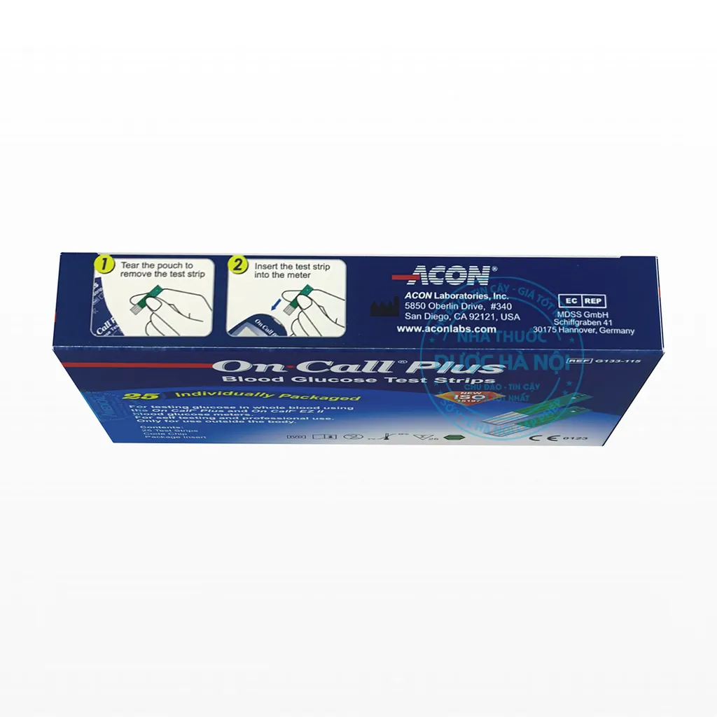 Que thử tiểu đường Oncall Plus - Hộp 25 cái