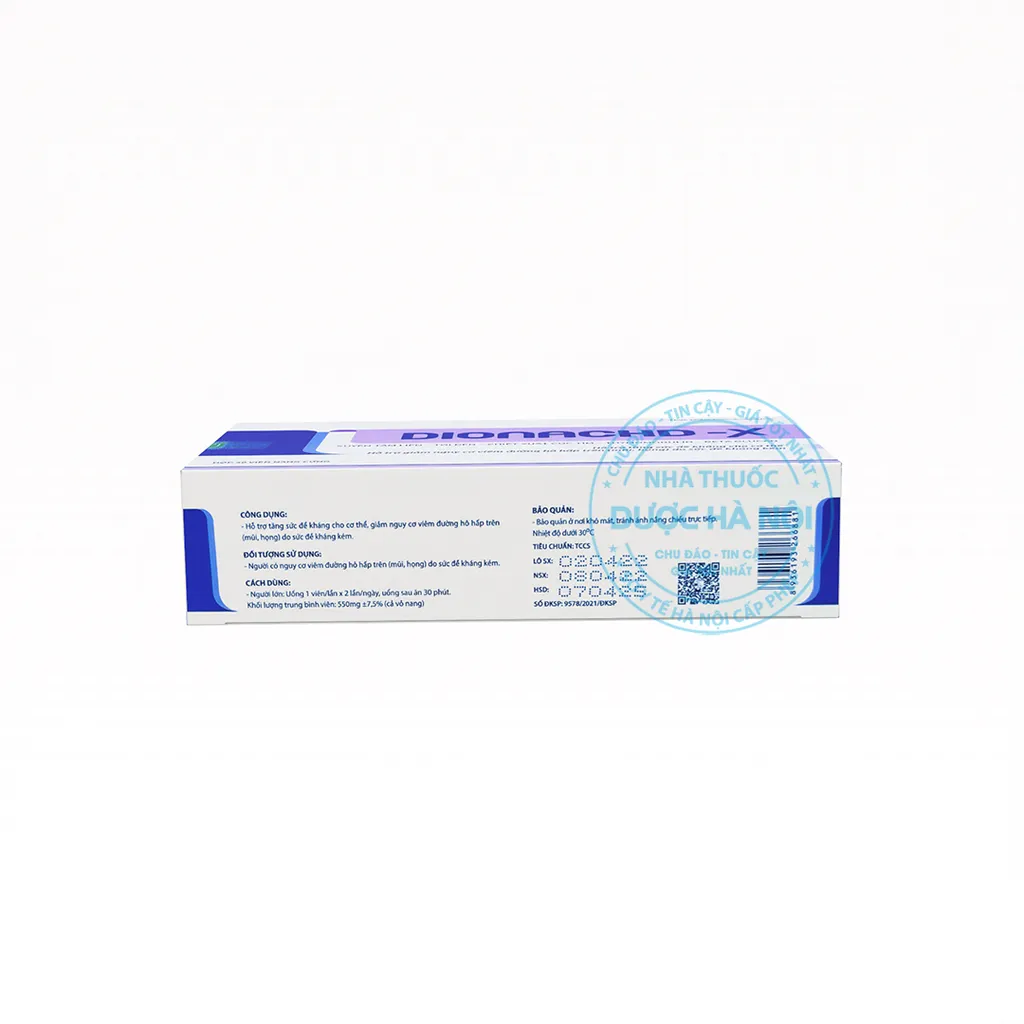 Viên uống xuyên tâm liên Dionach X cường sức đề kháng của cơ thể