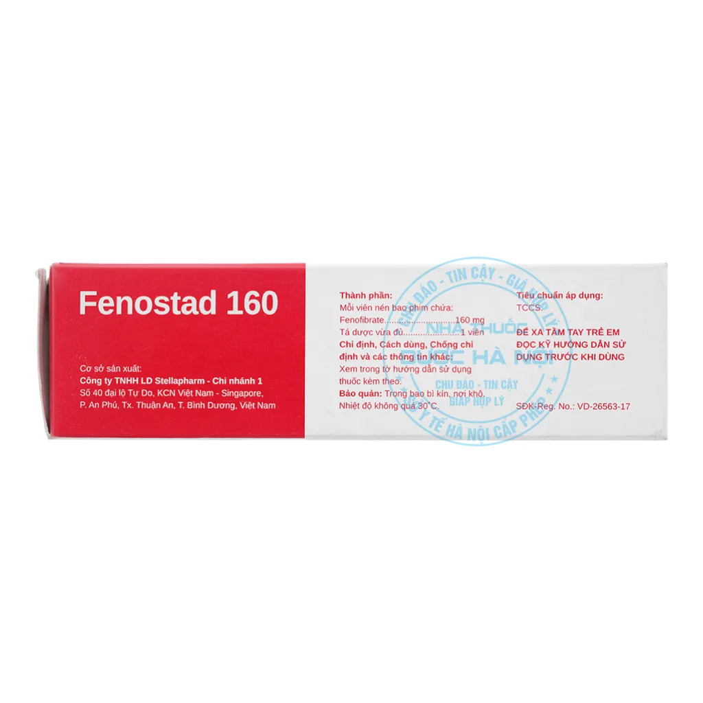 Thuốc Fenostad 160 điều trị hiệu quả bệnh mỡ máu