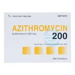 Thuốc Azithromicin 200 DHG điều trị nhiều loại nhiễm khuẩn