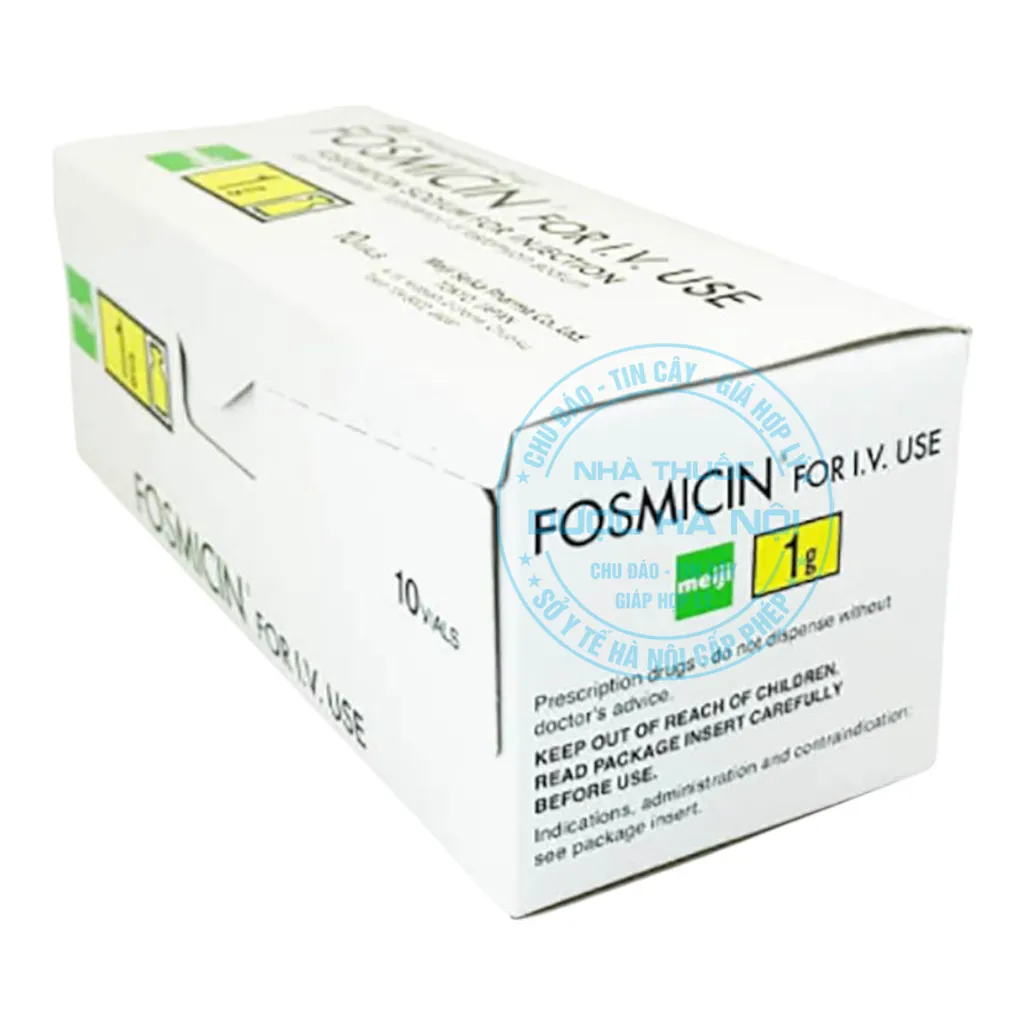 Thuốc tiêm Fosmicin For I.V Use điều trị các chứng nhiễm khuẩn nặng