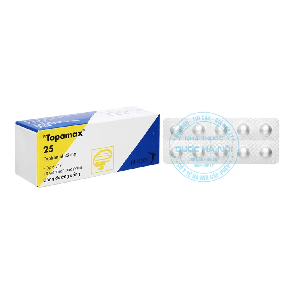 Thuốc Topamax 25 điều trị động kinh và dự phòng đau nửa đầu