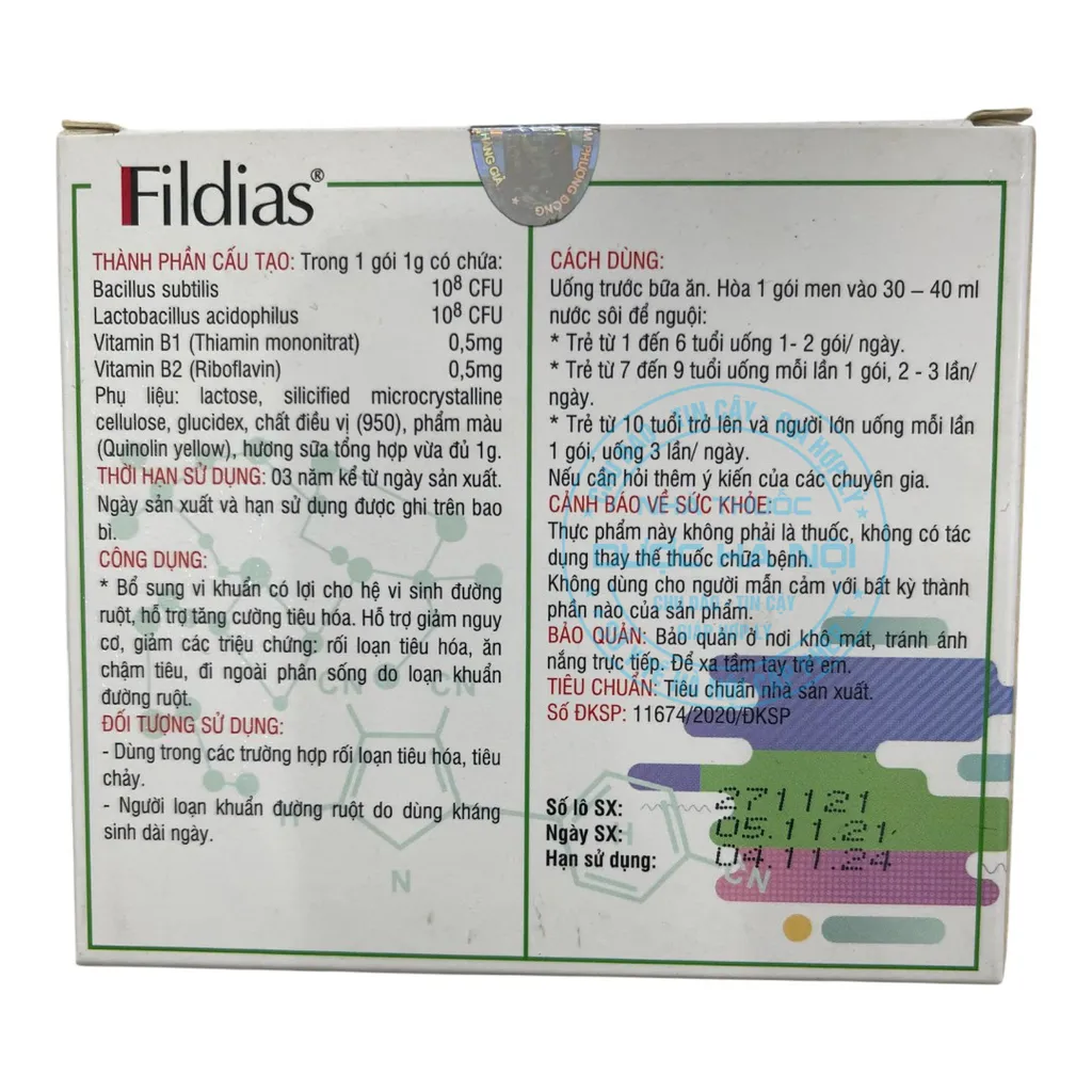 Viên uống Fidias bổ sung lợi khuẩn đa dạng, an toàn, giúp cải thiện hệ ...